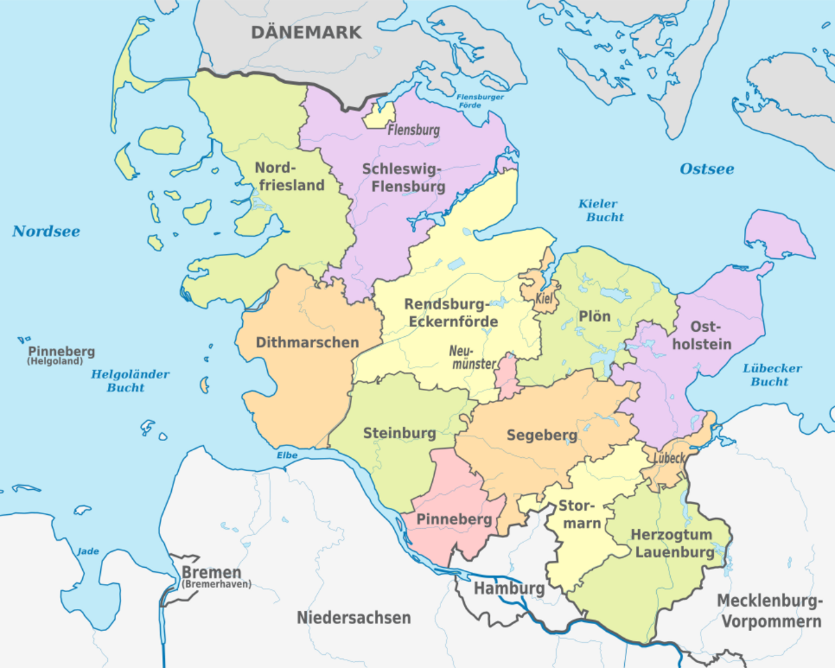 Datei:Schleswig-Holstein, administrative divisions - de - colored.svg ... Datei:Schleswig-Holstein, administrative divisions - de - colored.svg ...